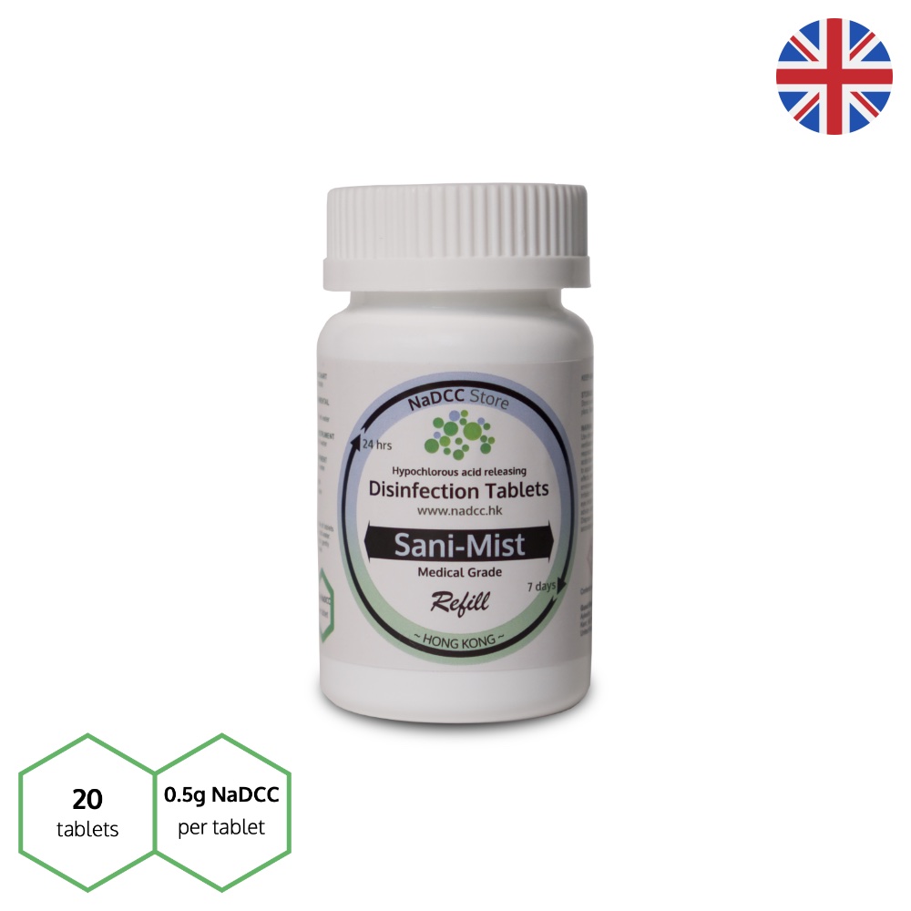 Sani-Mist Refill 0.5g NaDCC Disinfection Tablets – NaDCC Store