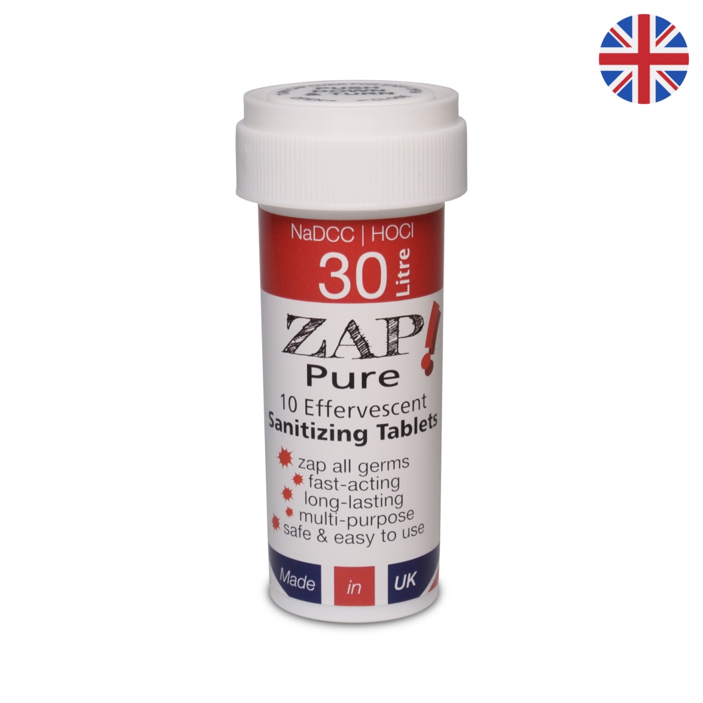 ZAP Pure Sanitizing Tablets – NaDCC Store