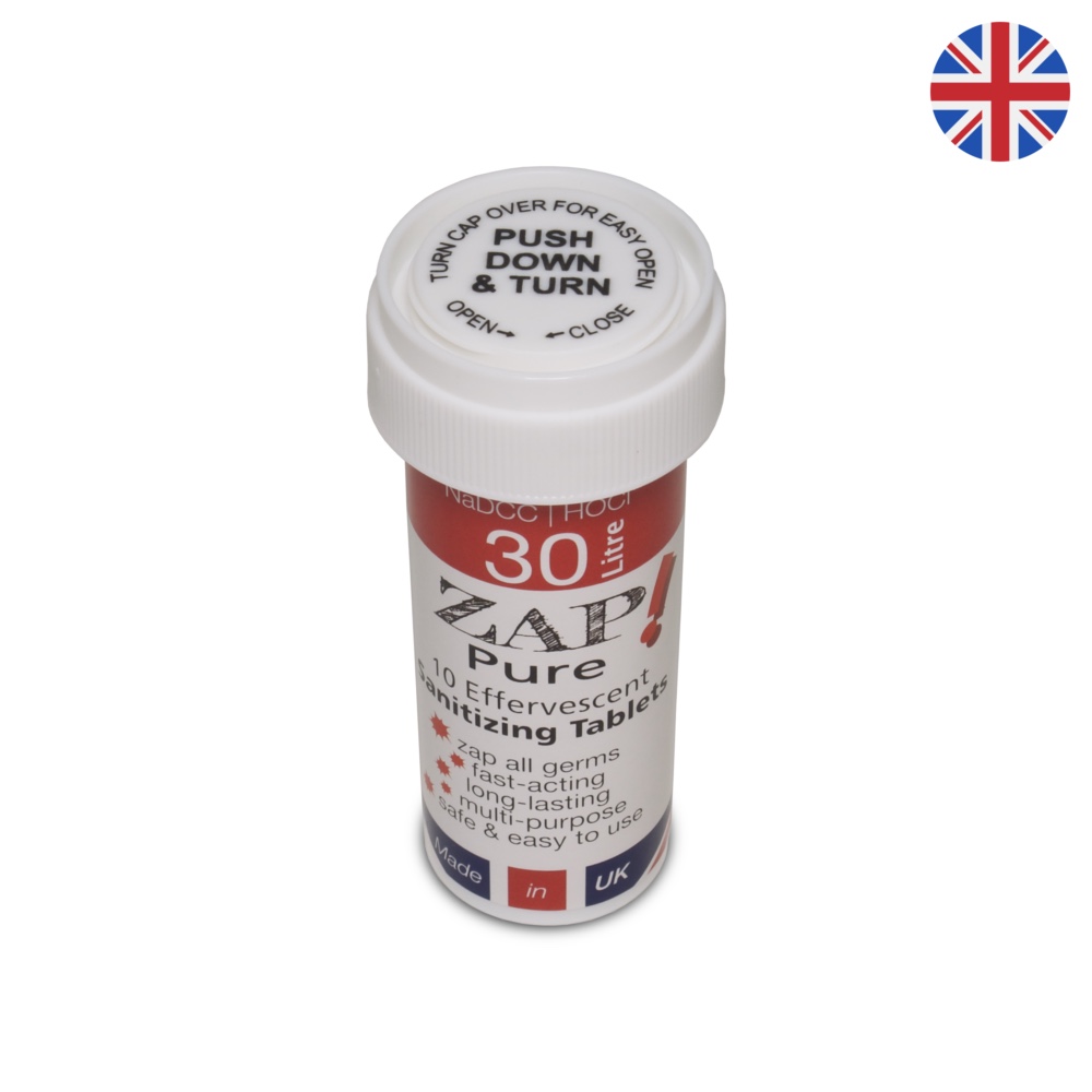 ZAP Pure Sanitizing Tablets – NaDCC Store